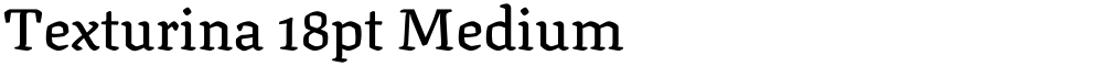 Texturina 18pt Medium - 字体局